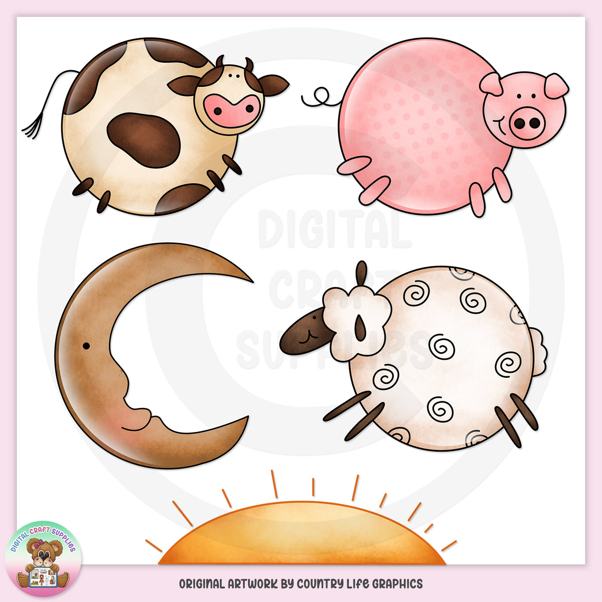A Farm Life - Clip Art – Digital Craft Supplies