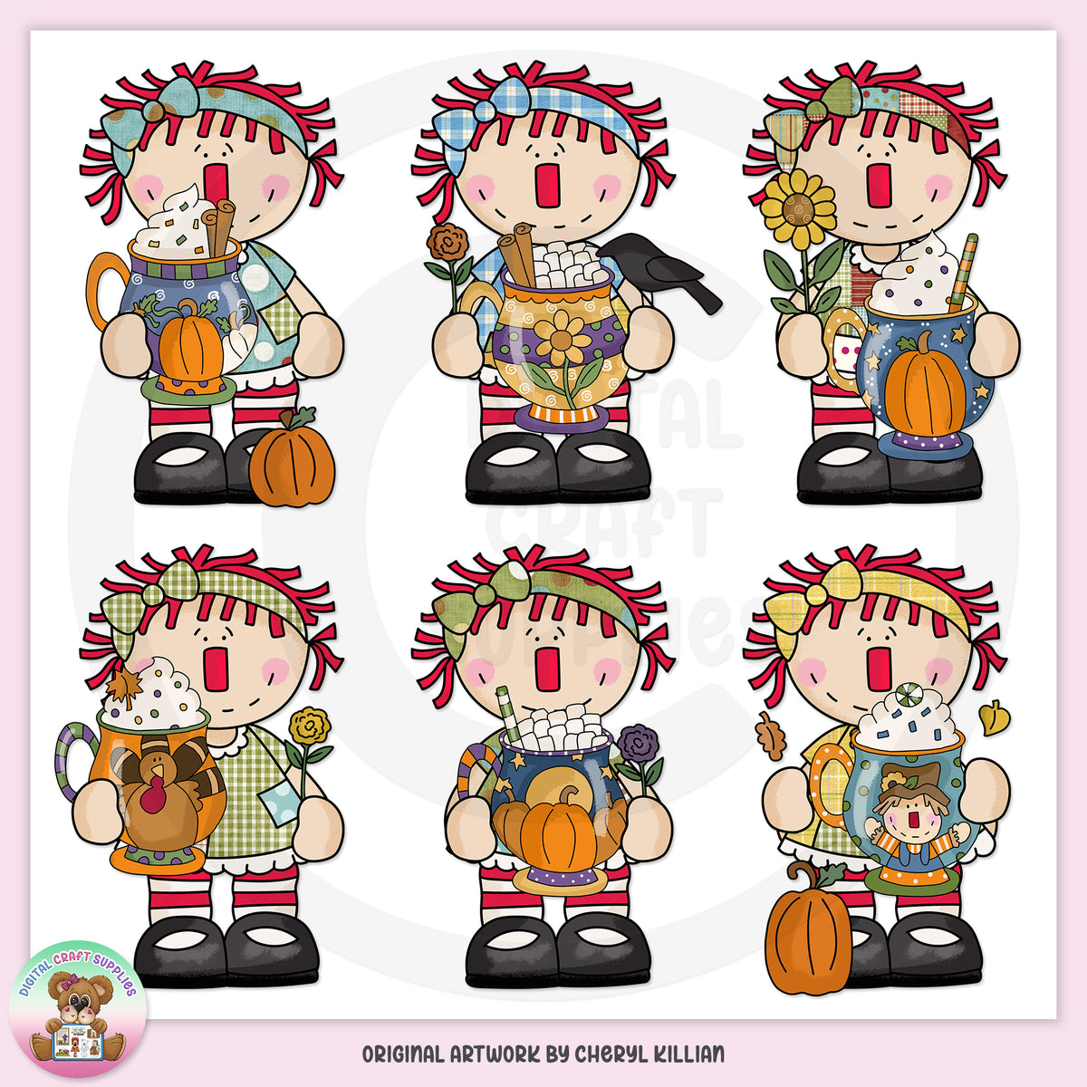 Country Annie - Fall Fun - Clip Art - DCS Exclusive – Digital Craft ...