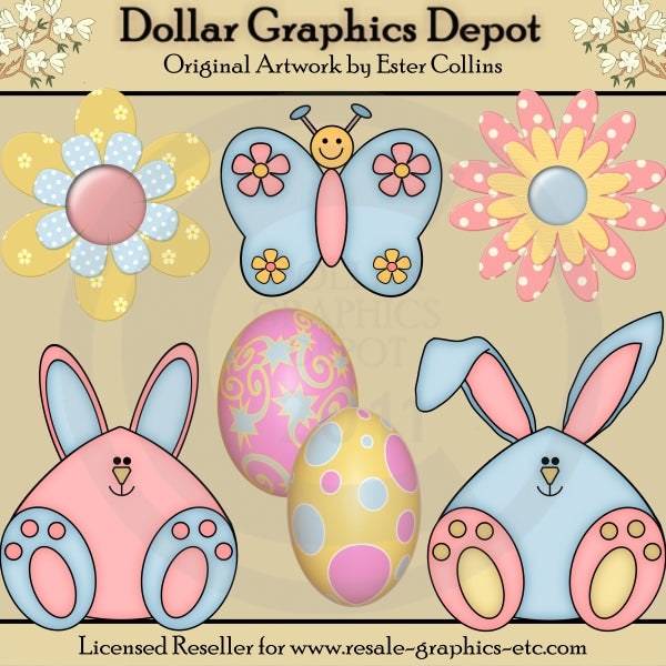 Bunny Fun - Clip Art – Digital Craft Supplies