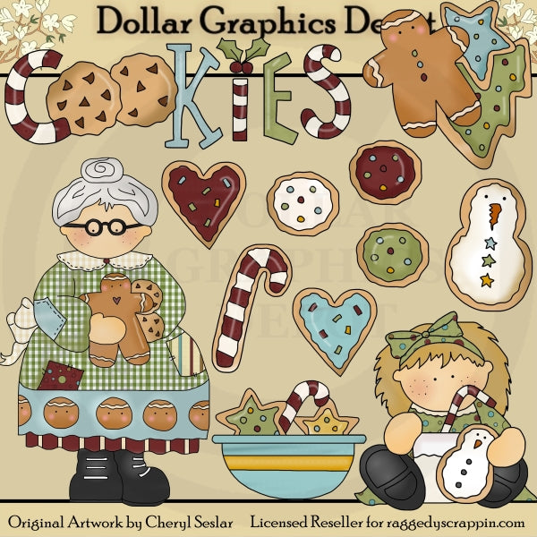 Cookies For Santa - Clip Art – Digital Craft Supplies