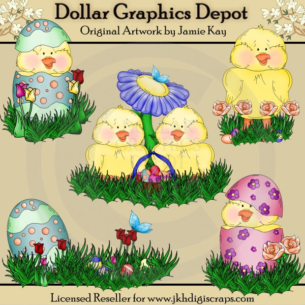 Easter Chicks - Clip Art – Digital Craft Supplies