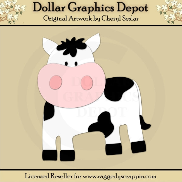 Farm 1 - Cow - Cutting Files – Digital Craft Supplies