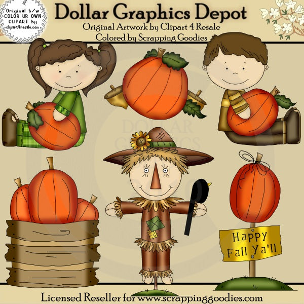 Happy Fall - Clip Art – Digital Craft Supplies