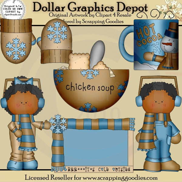 It's Cold Outside 2 - Clip Art – Digital Craft Supplies