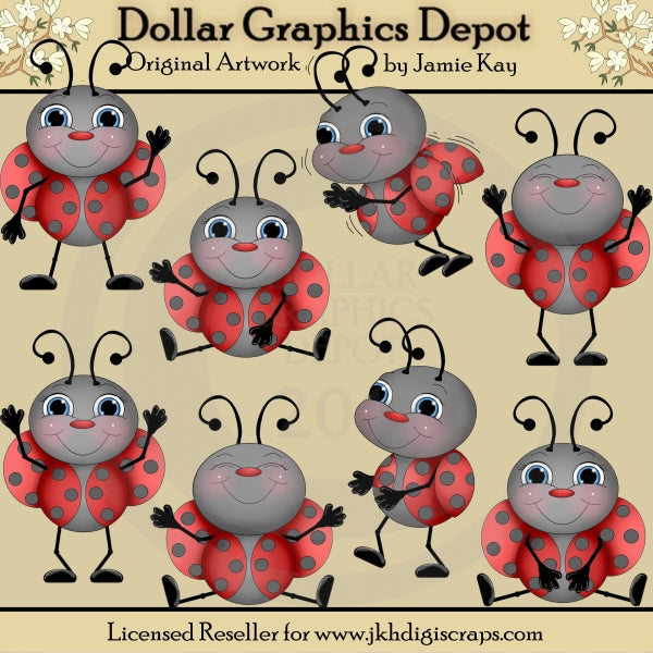 Ladybugs - Clip Art – Digital Craft Supplies