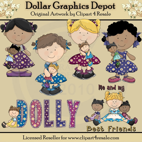 My Best Dolly - Clip Art - DCS Exclusive – Digital Craft Supplies