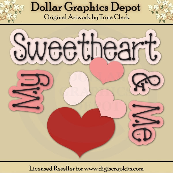 My Sweetheart 1 - Cutting Files – Digital Craft Supplies