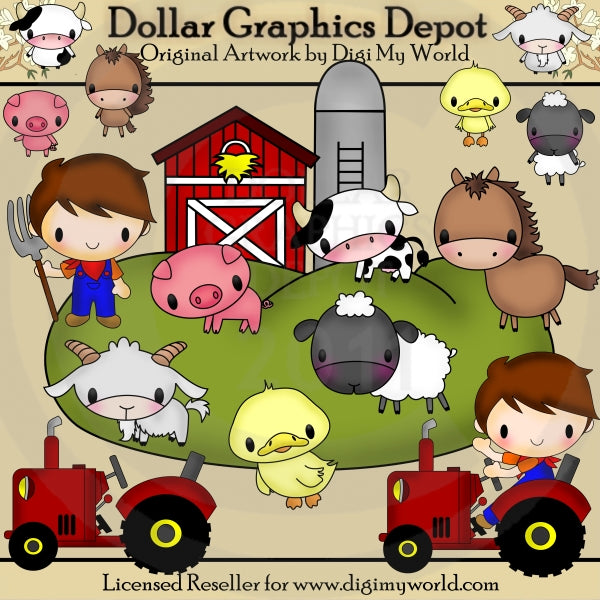 Old MacDonald - Clip Art – Digital Craft Supplies