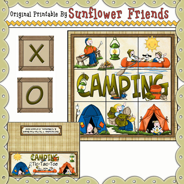 Camping Tic-Tac-Toe Set TTT348 – Digital Craft Supplies