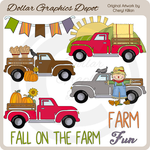 Fall On The Farm - Clip Art – Digital Craft Supplies