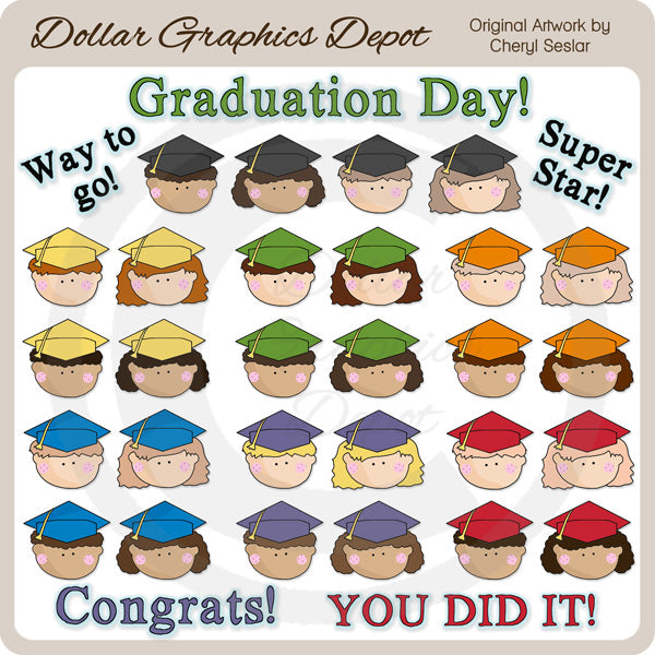 Graduation Day - Clip Art – Digital Craft Supplies