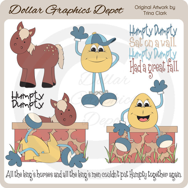Humpty Dumpty - Clip Art – Digital Craft Supplies