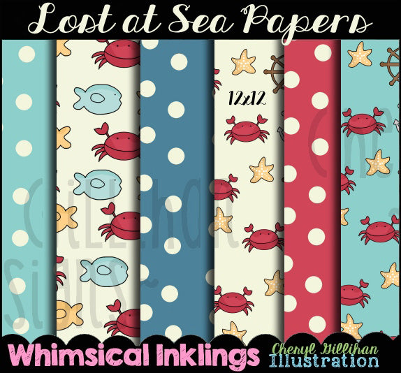Lost At Sea Papers... Collection – Digital Craft Supplies