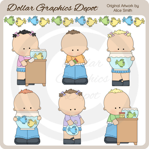 My Pet Fish - Clip Art – Digital Craft Supplies