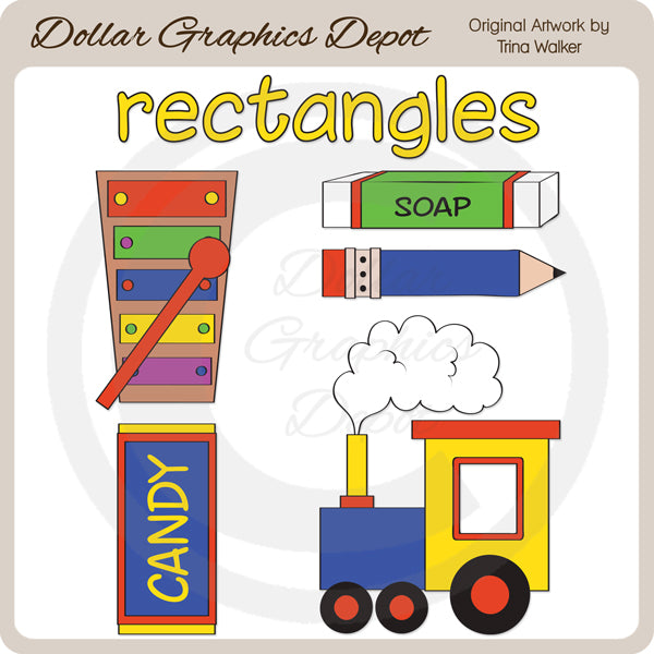Shapes - Rectangles - Clip Art – Digital Craft Supplies