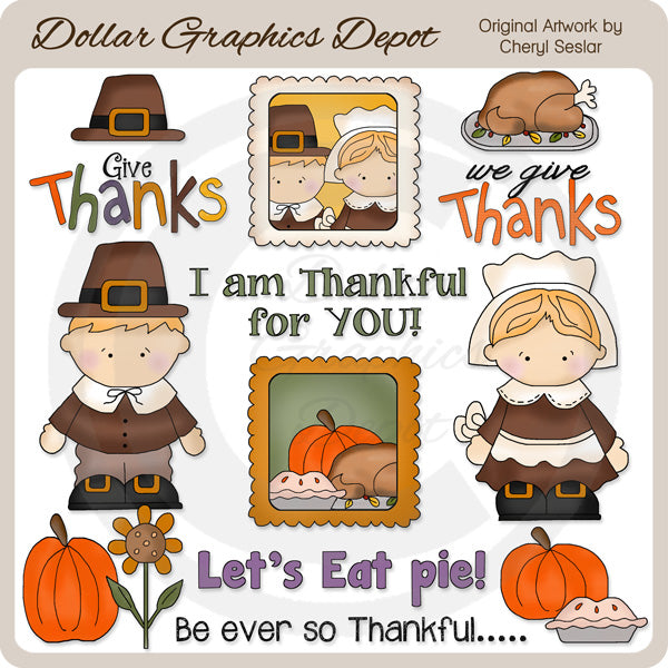 We Give Thanks - Clip Art – Digital Craft Supplies
