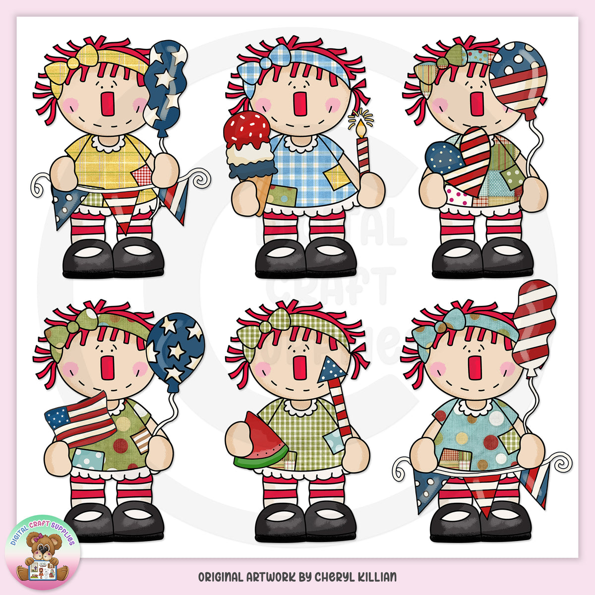 Country Annie - Americana - Clip Art - DCS Exclusive – Digital Craft ...