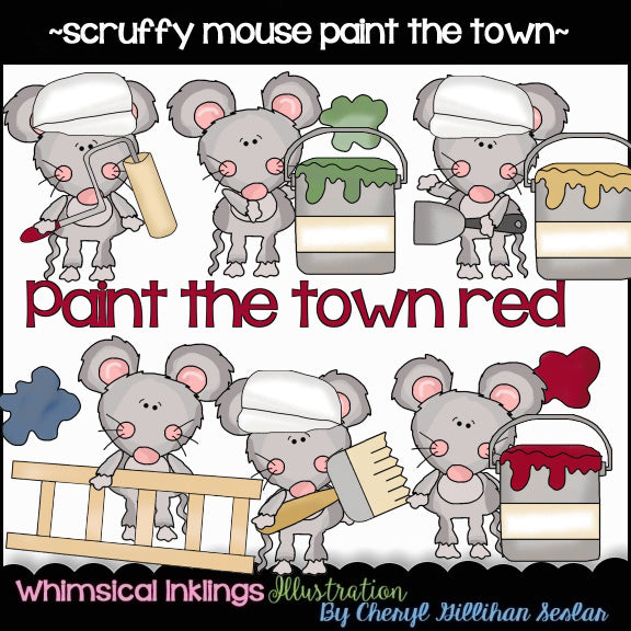 Scruffy Mouse...Paint The Town – Digital Craft Supplies