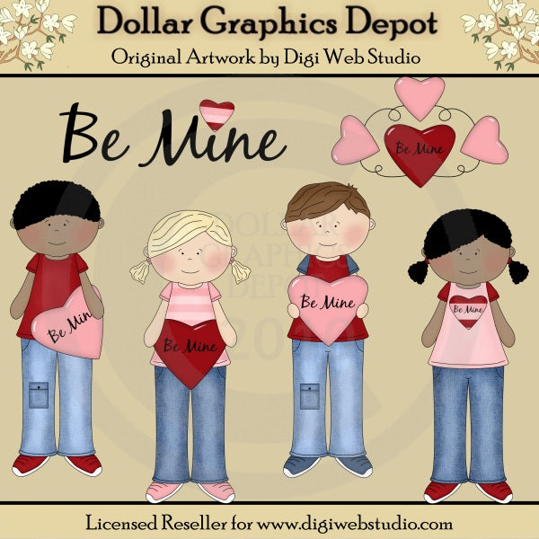 Be Mine - Clip Art – Digital Craft Supplies
