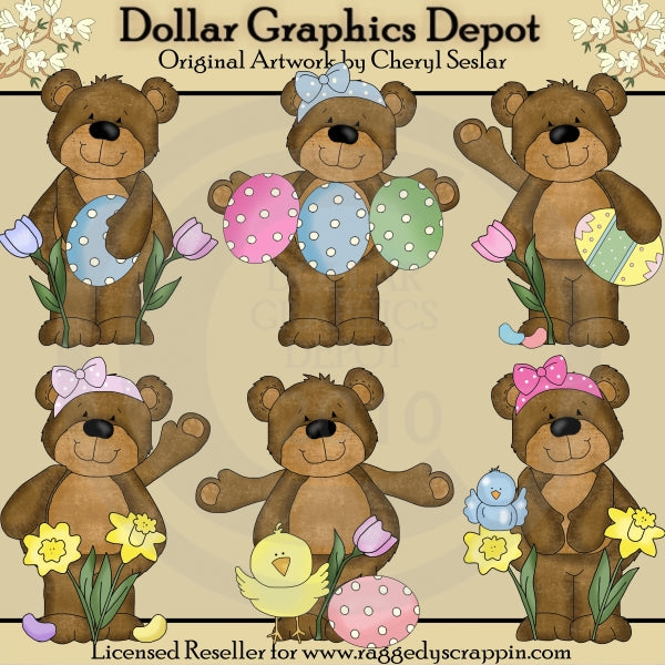Benny and Babs - Easter - Clip Art – Digital Craft Supplies