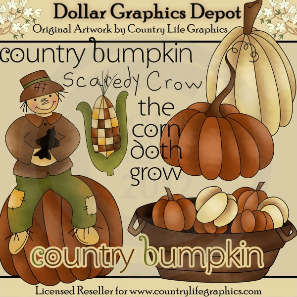 Country Bumpkin - Clip Art – Digital Craft Supplies