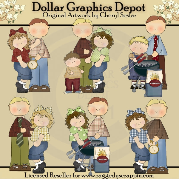 Dear Old Dad - Clip Art – Digital Craft Supplies