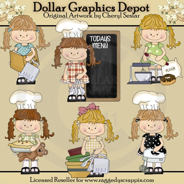 Happy Lulu - In The Kitchen - Clip Art – Digital Craft Supplies