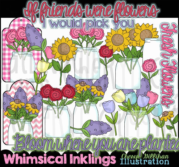 If Friends Were Flowers...Graphic Collection – Digital Craft Supplies