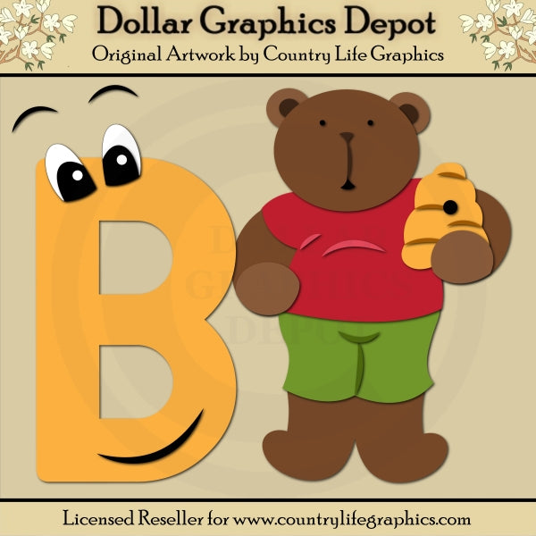 Alphabet Letter B - Cutting Files – Digital Craft Supplies