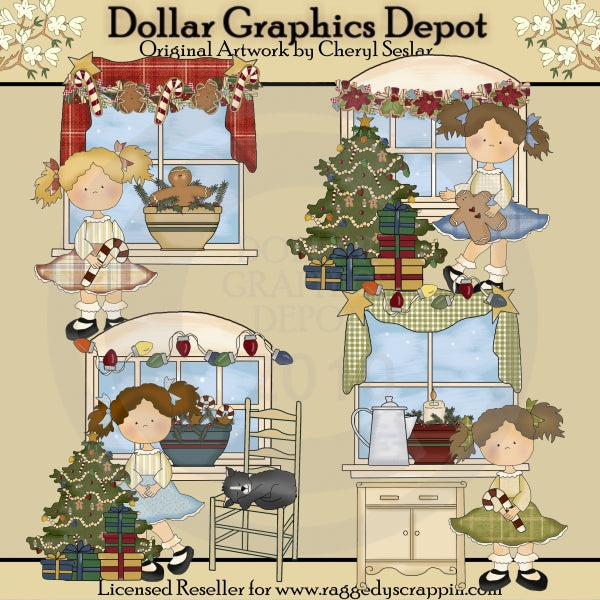 My Christmas Window - Clip Art - DCS Exclusive – Digital Craft Supplies