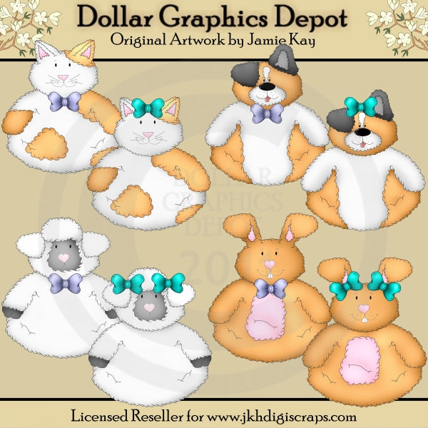 Roly Poly Critters - Clip Art - DCS Exclusive – Digital Craft Supplies