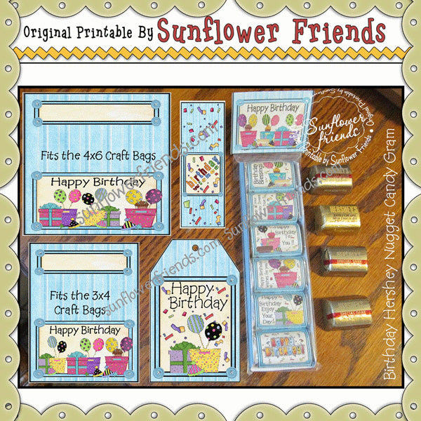 Happy Birthday...Nuggets Candy Gram – Digital Craft Supplies