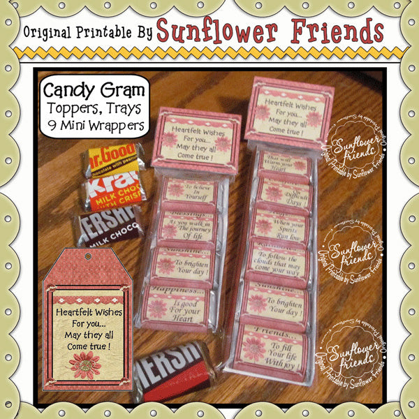 Heartfelt Wishes For You...Candy Gram – Digital Craft Supplies