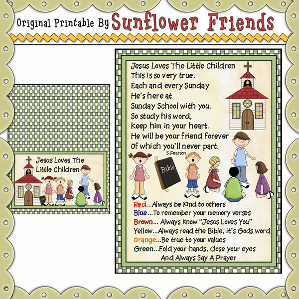 Sunday School Kids *MM435 – Digital Craft Supplies