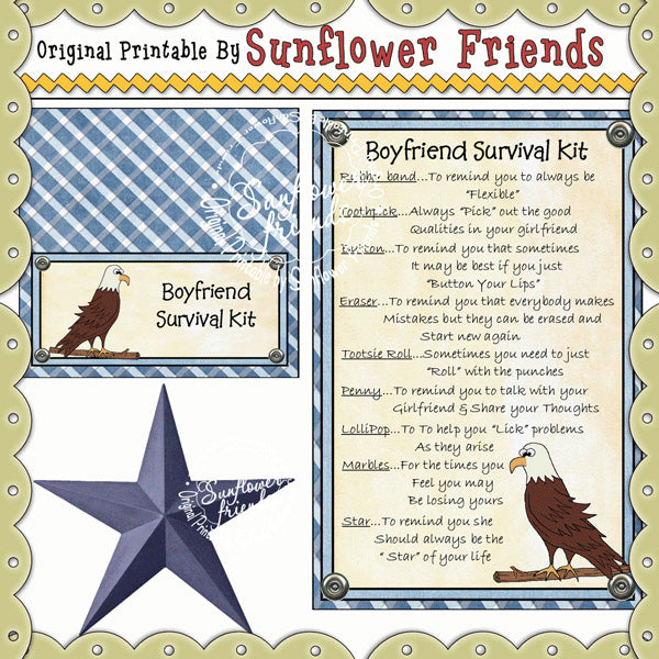 Boyfriend Survival Kit – Digital Craft Supplies