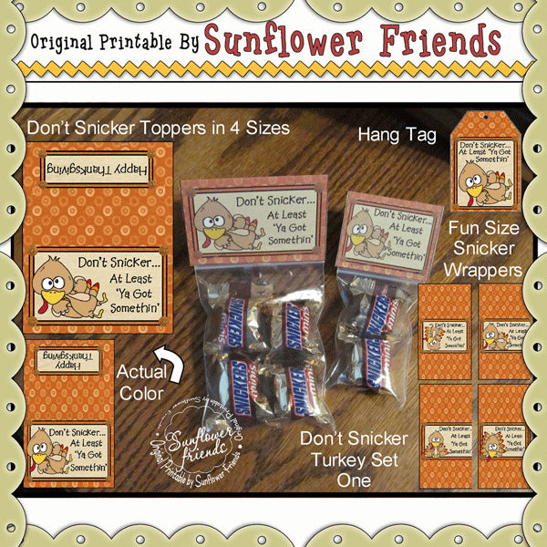 Don't Snicker ~ Ya Got Somethin' ~ Turkey_01 Set – Digital Craft Supplies