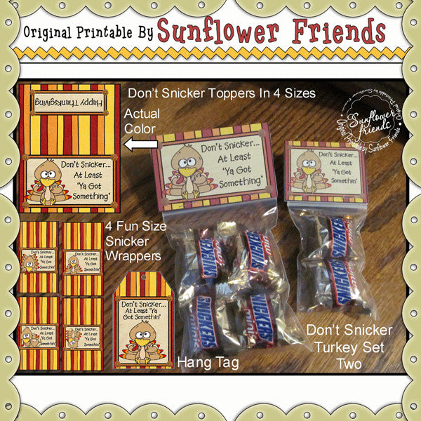 Don't Snicker ~ Ya Got Somethin' ~ Turkey_02 Set – Digital Craft Supplies