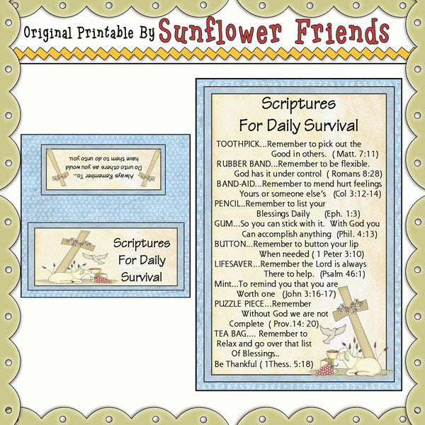 Daily Scripture Survival Kit – Digital Craft Supplies