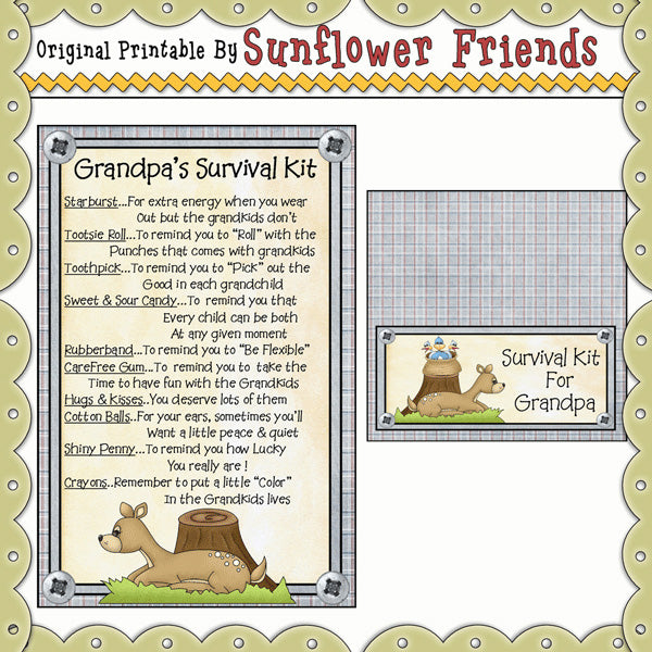 Grandpa Survival Kit – Digital Craft Supplies