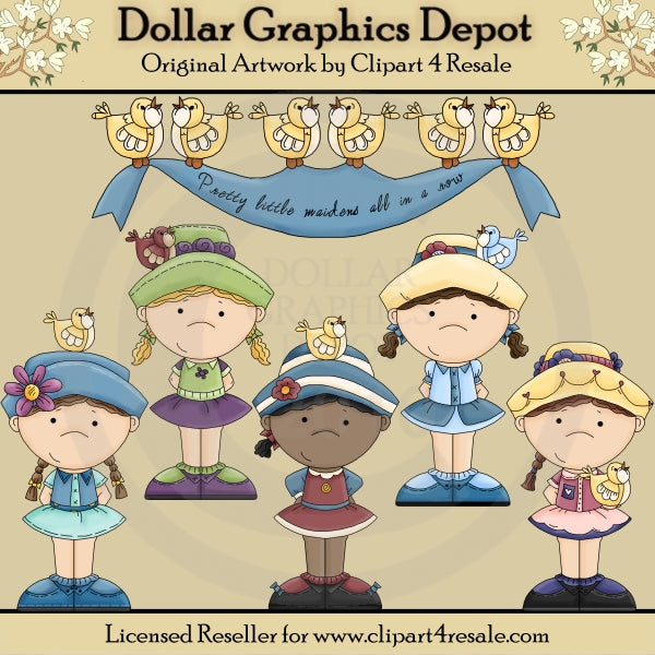 Spring Maidens - Clip Art - *DCS Exclusive* – Digital Craft Supplies