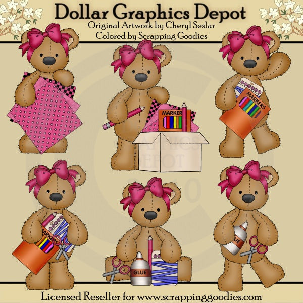 Stuffed Bears - Scrappin Bears – Digital Craft Supplies