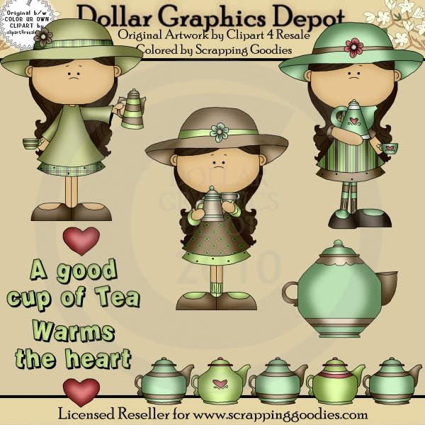 Teapot Tilly – Digital Craft Supplies