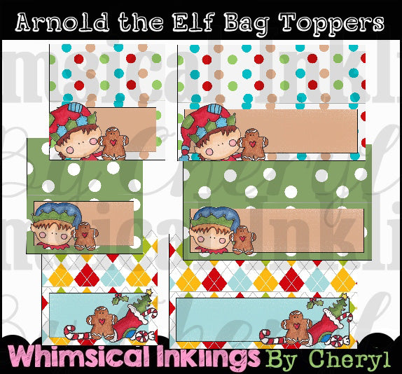 Arnold The Elf Bag Toppers (WI) – Digital Craft Supplies