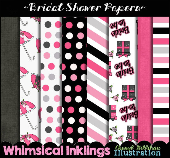 Bridal Shower Papers – Digital Craft Supplies