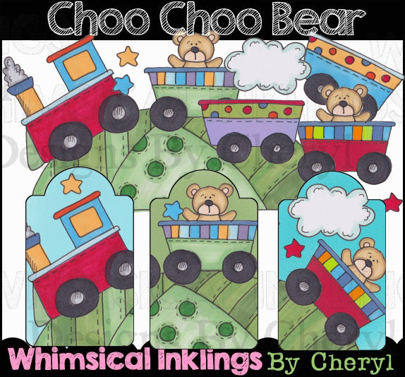 Choo Choo Bears...Graphic Collection – Digital Craft Supplies