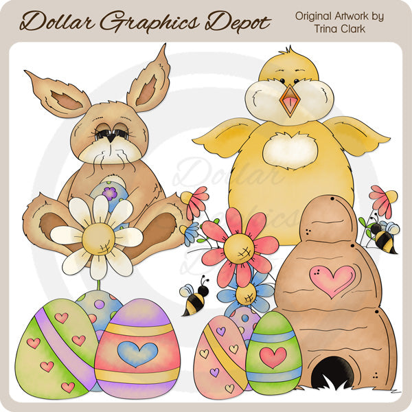 Easter Splash 1 - Clip Art – Digital Craft Supplies