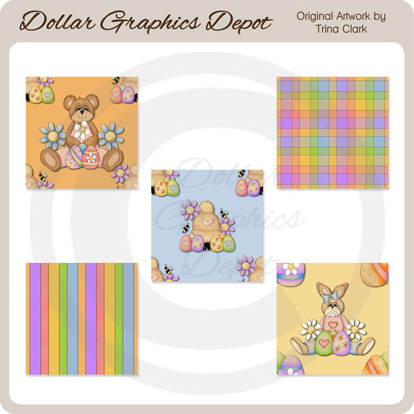 Easter Splash 2 - Background Tiles – Digital Craft Supplies