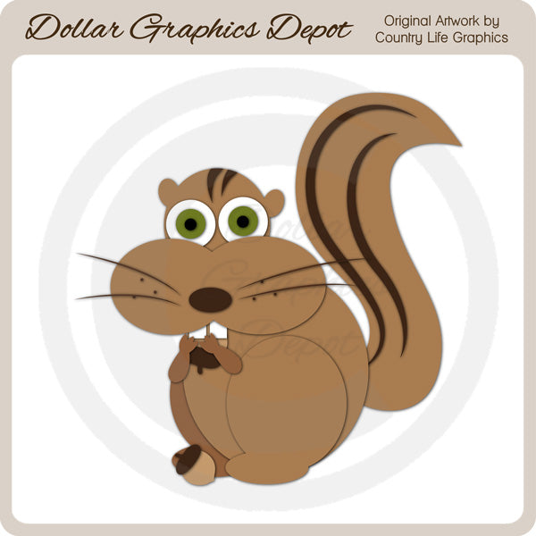 Forest Chipmunk - Cutting Files – Digital Craft Supplies