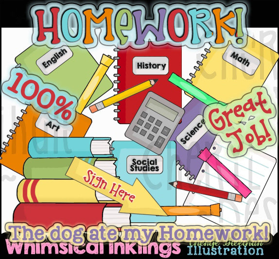 Homework...Graphic Collection – Digital Craft Supplies
