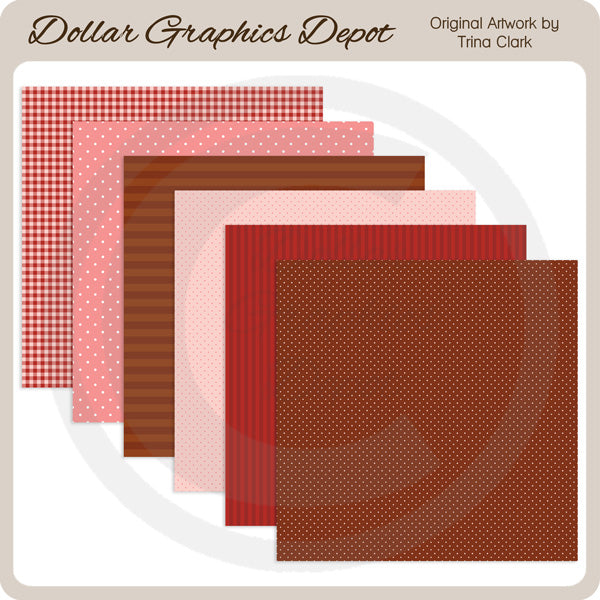 Sweetheart Cookies - Scrap Papers – Digital Craft Supplies